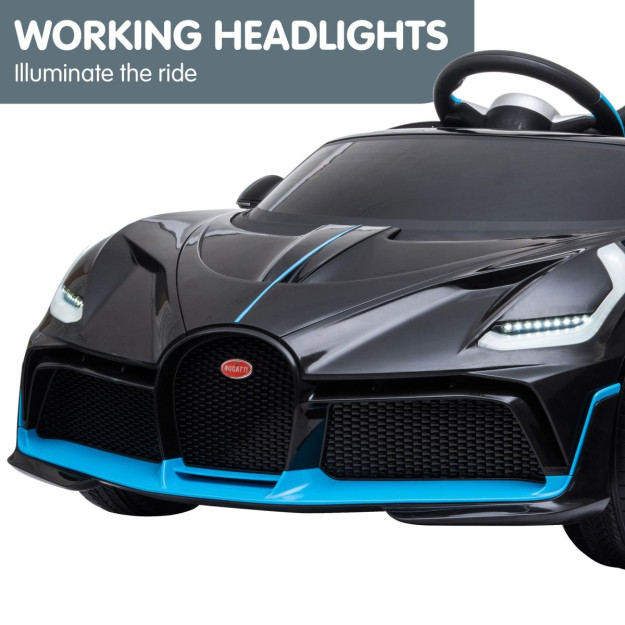 Authorised Bugatti Divo Kids Electric Ride On Car - Black