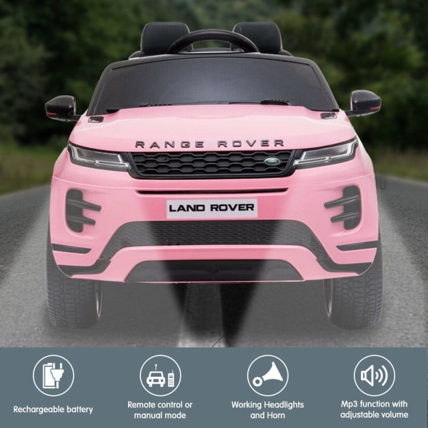 Land Rover Licensed Kids Ride on Car Remote Control by Kahuna Pink Kahuna