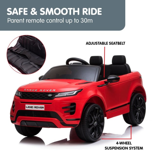 Land Rover Licensed Kids Ride on Car Remote Control by Kahuna Red Kahuna