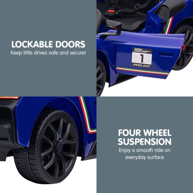 Maserati MC20 GT2 Licensed Electric Kids Ride Car - Blue